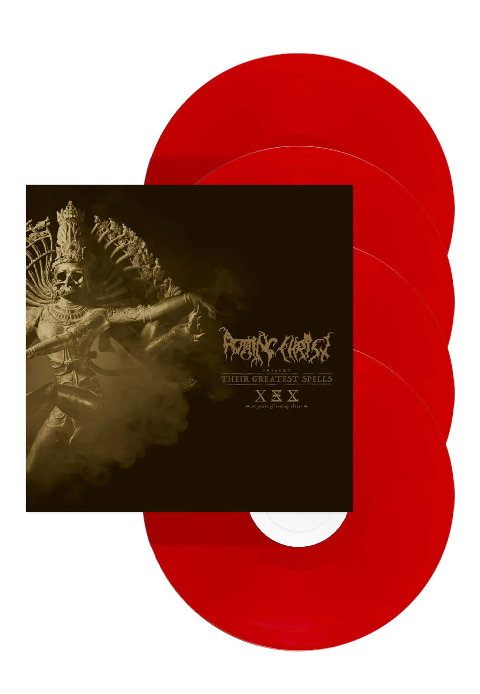 Rotting Christ - Their Greatest Spells Ltd. Red - Colored 4 Vinyl ...